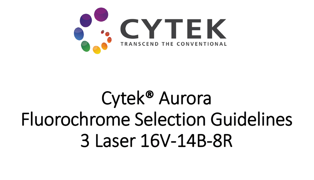 Fluorochrome Guide 3L | Cytek Biosciences