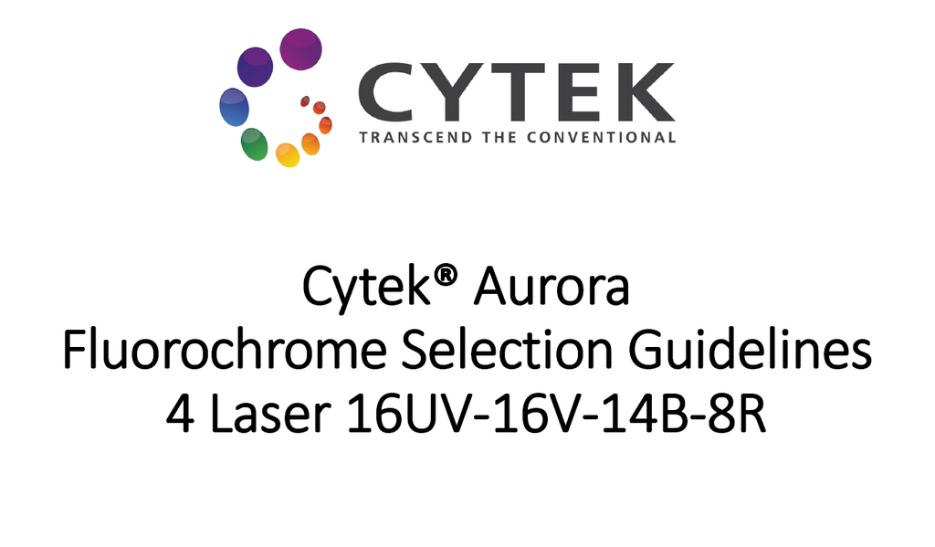 Fluorochrome Guide 4L UV | Cytek Biosciences