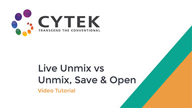 SpectroFlo Tutorial: Live Unmix vs Unmix, Save & Open | Cytek Biosciences