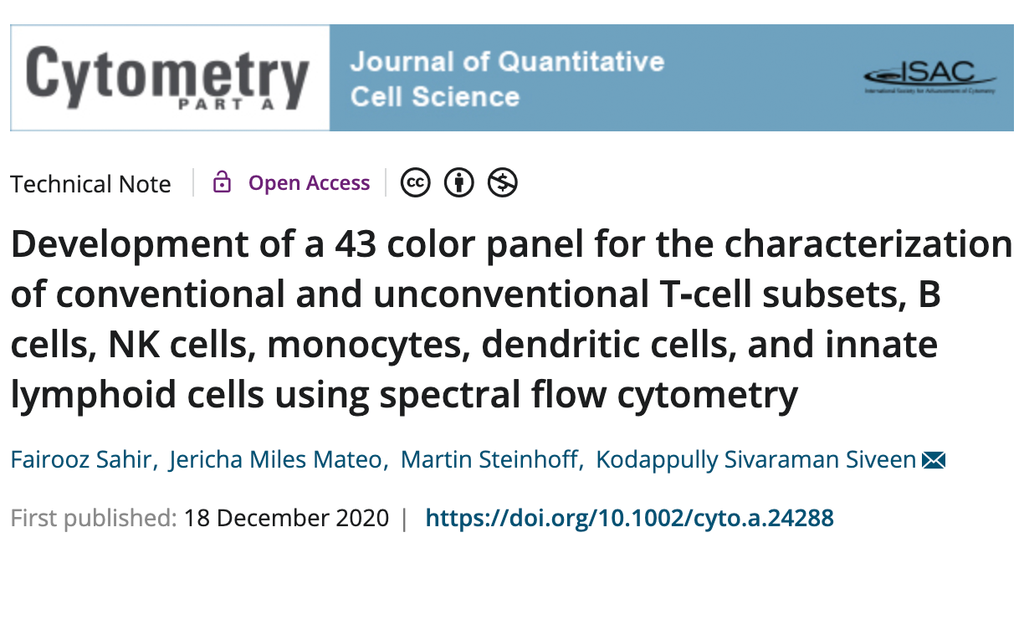 Development of a 43 color panel for the characterization of convention ...