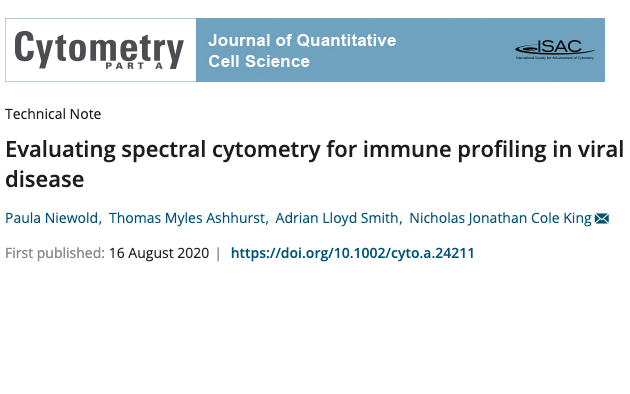 Evaluating spectral cytometry for immune profiling in viral disease ...