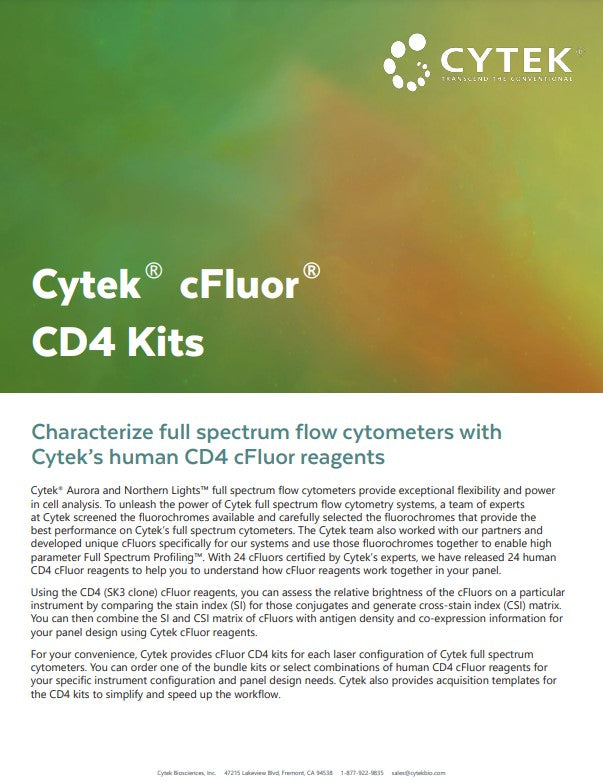 Cytek® cFluor® CD4 Kits | Cytek Biosciences