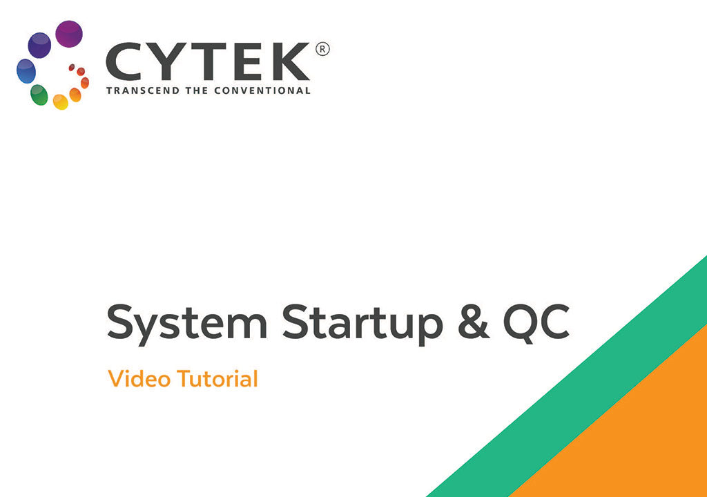 System Startup & QC | Cytek Biosciences