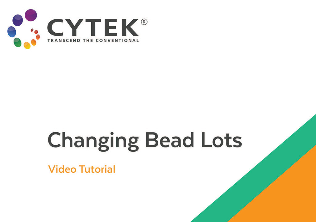 Changing Bead Lots | Cytek Biosciences